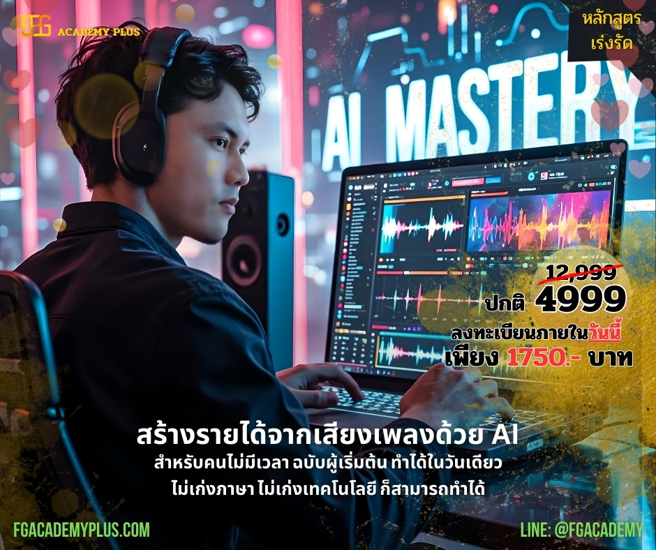 AI Music Mastery สร้างรายได้จากเสียงเพลงด้วย AI สำหรับคนไม่มีเวลา ฉบับ ...